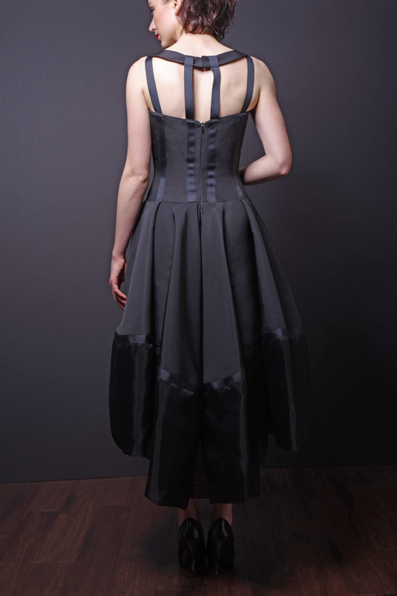 Silk-Faille Fit and Flare Dress – Olga Banartsev