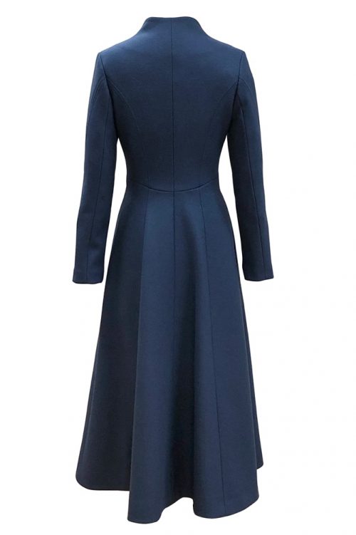 Long Coat in Classic-Blue Color – Olga Banartsev